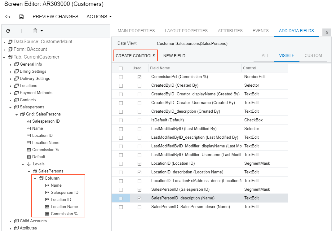 To Add a Control to the Form View of a Grid
